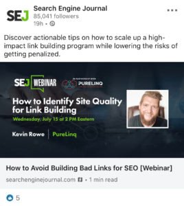LinkedIn Webinar Post Examples For Promotion - Be the Bean