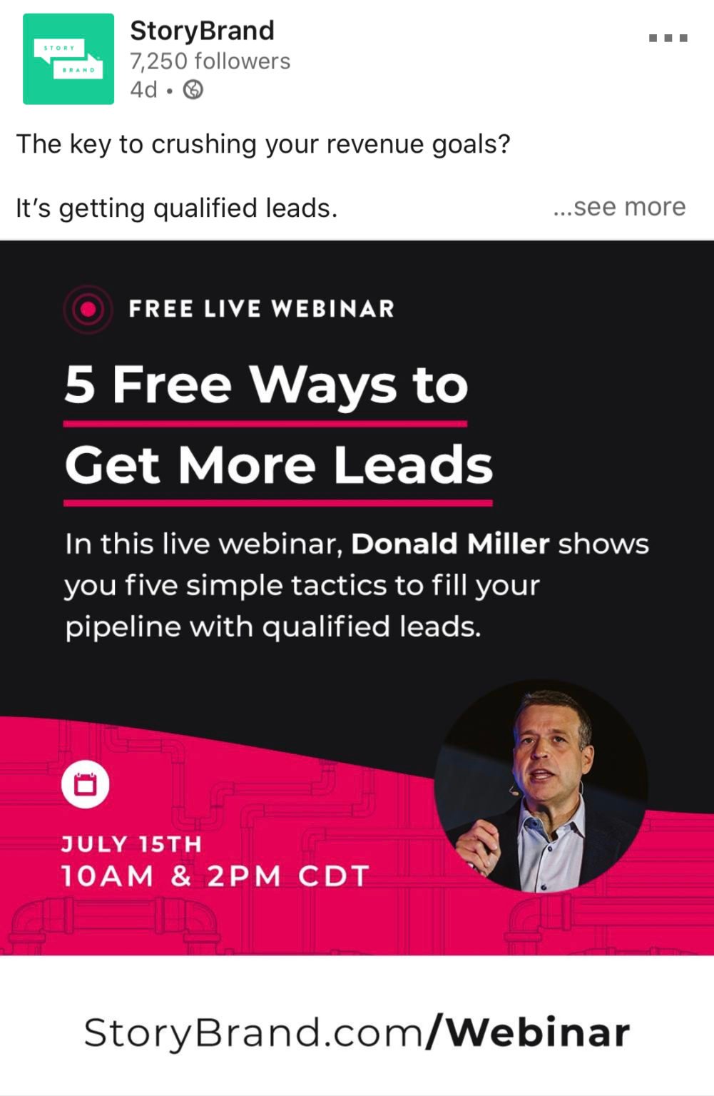 LinkedIn Webinar Post Examples For Promotion - Be the Bean LinkedIn Webinar Post Examples For Promotion - Be the Bean