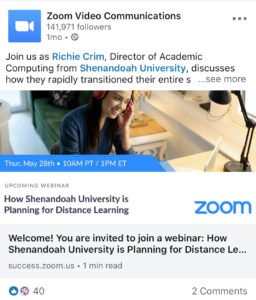 LinkedIn Webinar Post Examples For Promotion - Be the Bean