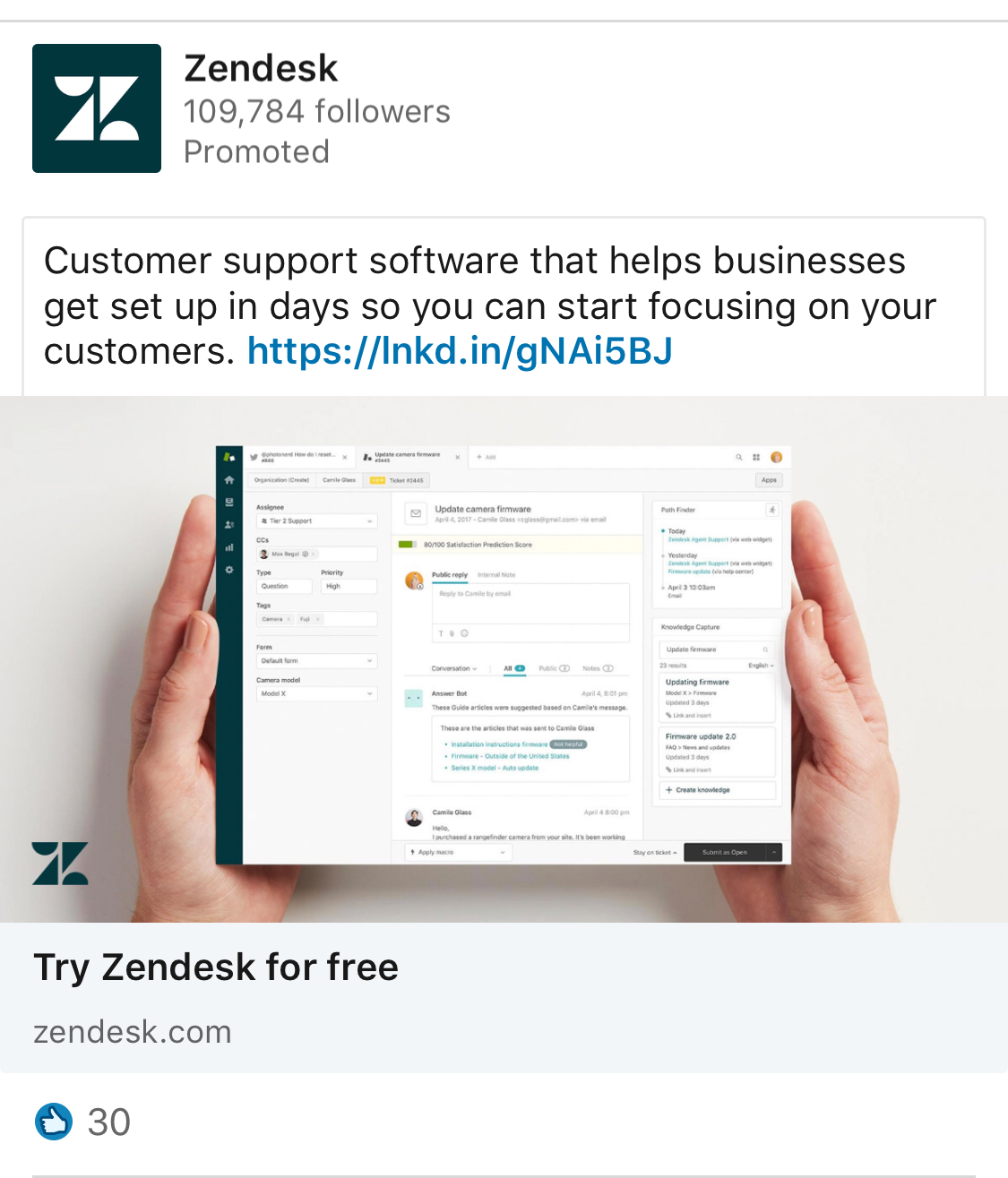 Best LinkedIn Ad Examples for Inspiration in 2019 - Be the Bean